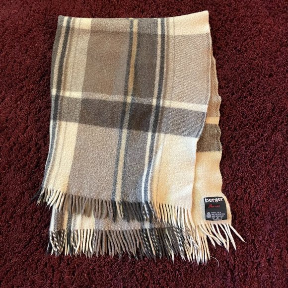 Berger of Norway | Bedding | Vintage Berger Of Norway Thick Plaid Wool ...
